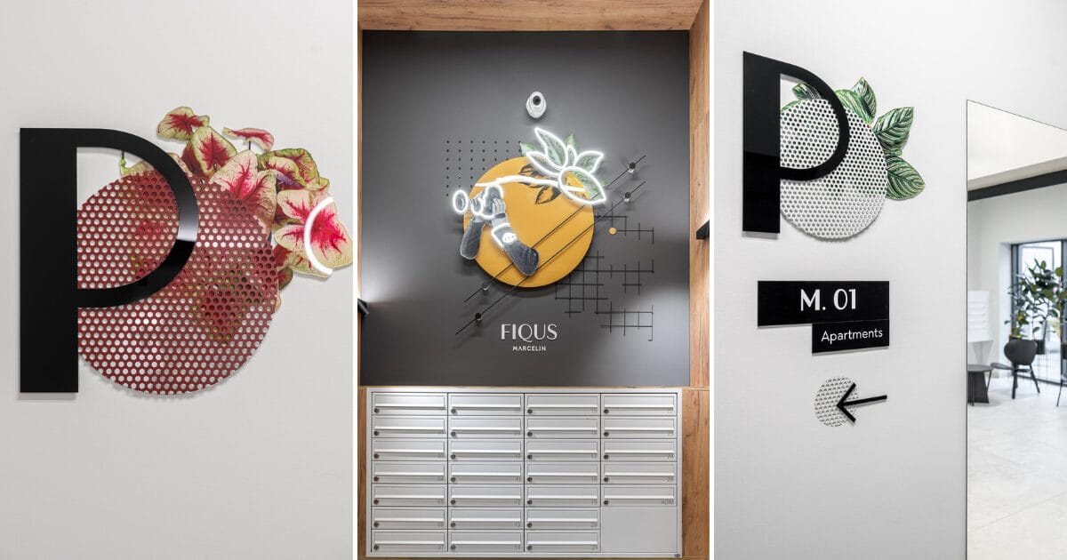 Poznański kompleks Fiqus Marcelin wypełniły przestrzenne kolaże